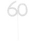 Rhinestone Decoration Number 60 Shaped Handicraft DIY Cupcake Cake ...