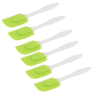 Silicone Head Plastic Handle Heat Resistant Nonstick Spatula Scraper ...