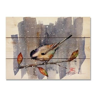 Snowbird Painting Wood Art Print - Bed Bath & Beyond - 35453478