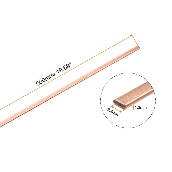 10Pcs Copper Brazing Rods 19" Flat Phosphorus Copper Filler Solder ...