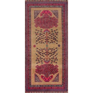 Ardebil Persian Vintage Area Rug Hand-knotted Wool Carpet - 4'8" x 9'11 ...