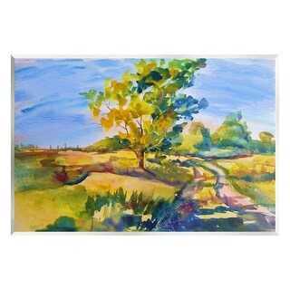 Stupell Tree & Path Landscape Wall Plaque Art Design by MB Cunningham ...
