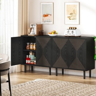 58 Inches Sideboard Buffet Cabinet with Doors Freestanding Storage ...