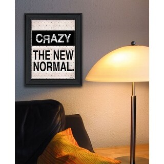 TrendyDecor4U Traditional "Crazy The New Normal!" Framed Print Wall Art ...