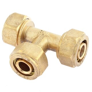 Brass Equal Tee Coupling Adapter Connector 1418*1418 *1418 - Bed Bath ...