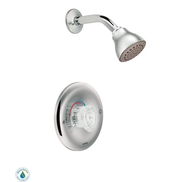 Moen Single Handle Posi-Temp Pressure Balanced Shower Trim with Shower ...