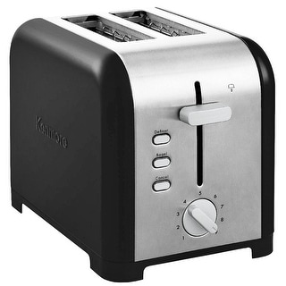 Kenmore 2-Slice Black Stainless Steel Toaster,Wide Slot, Bagel/Defrost ...