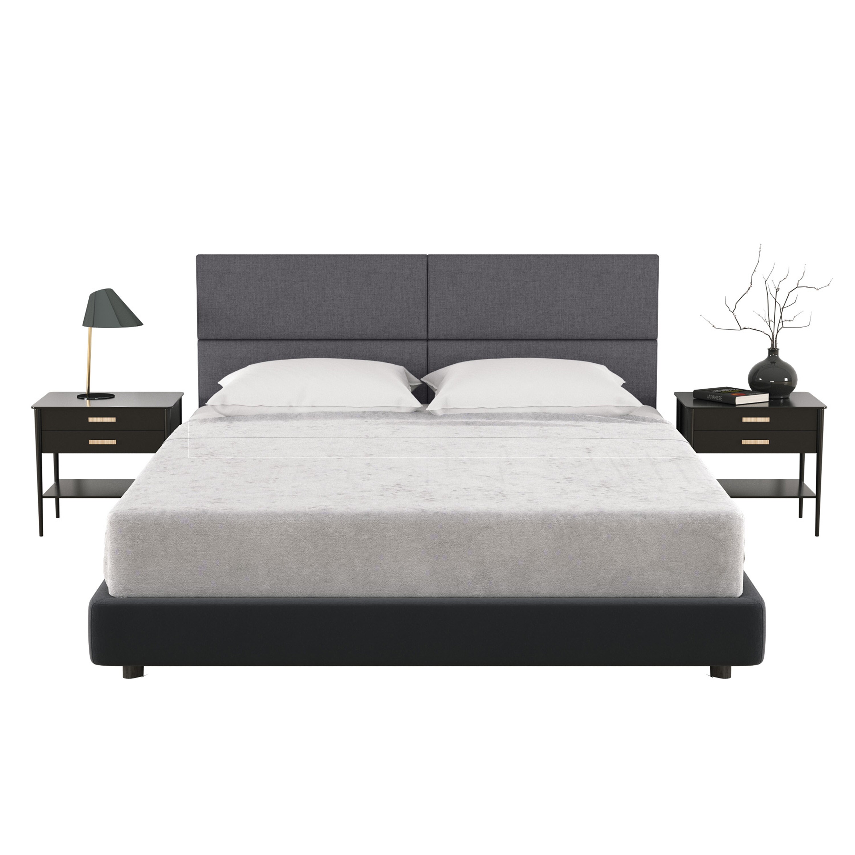 Monty Upholstered Wall Bed in Stormy Night - Bed Bath & Beyond - 38002672