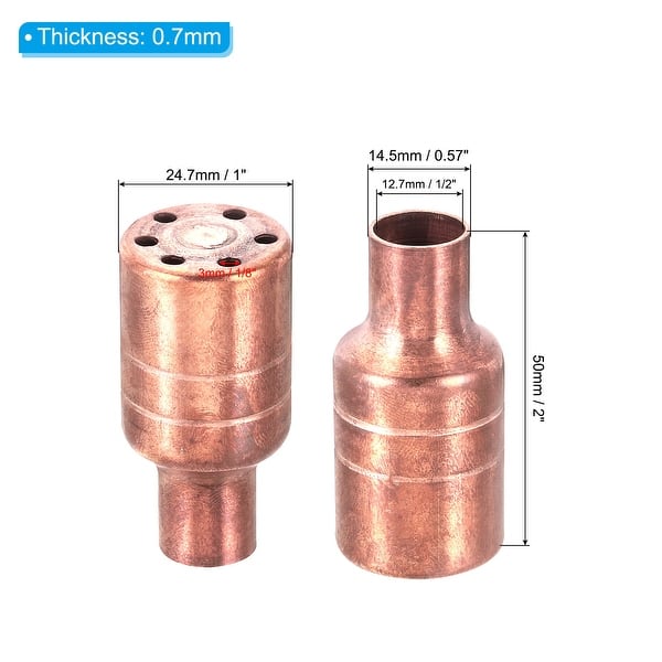 Copper Liquid Distributor, 1/8 x 1/2 Inch 6 Hole Copper Joints Liquid ...