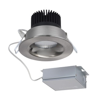 12W LED DW Downlight 3.5 in 3000K 120V Rd Remote Driver Brushed Nickel ...