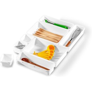madesmart 8-Piece Interlocking Bin Pack - Customizable Multi-Purpose ...