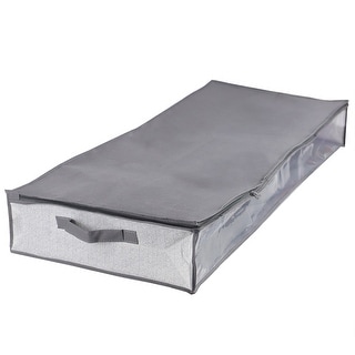 Premius Herringbone Non-Woven Under the Bed Storage Bag with See ...