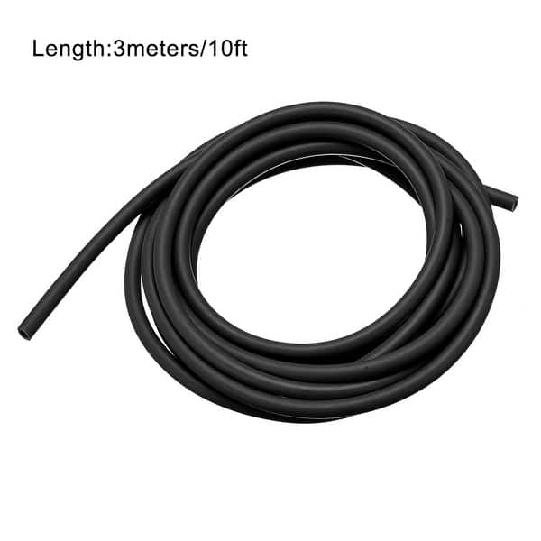Natural Latex Rubber Tubing 3mm ID 6mm OD 10ft Black Highly Elastic ...
