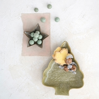 Stoneware Shaped Tree Shaped Plate - Bed Bath & Beyond - 38995782