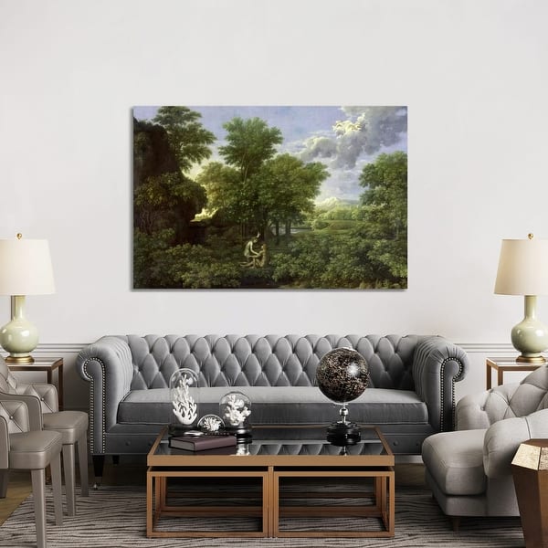 iCanvas "Spring, or The Garden of Eden " by Nicolas Poussin Canvas ...
