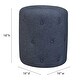100% Polyester Puff Ottoman, Solid Wood & Premium Plywood, Multipurpose ...