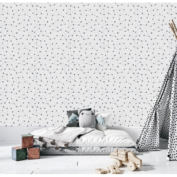 Stars Pattern Wallpaper Peel and Stick and Prepasted - Bed Bath ...