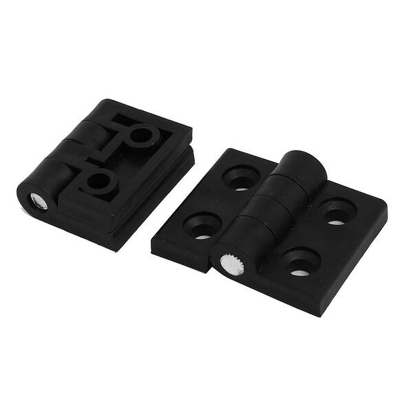 Door Closet Foldable Flap Plastic Hinge 45mmx57mm Black 6pcs - Bed Bath ...