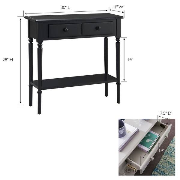 Leick Home Coastal One Drawer Narrow Hall Console Sofa Table - Bed Bath ...