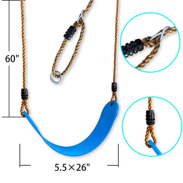 50ft Ninja Slackline Jungle Swing Gym Ninja Warrior Obstacle Course for ...