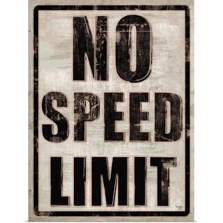 "No Speed Limit" Poster Print - Multi - Bed Bath & Beyond - 25491811