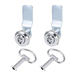 Tubular Cam Lock 22mm Cylinder Dia 52mm Long Cam Slotted Key 2Pcs ...