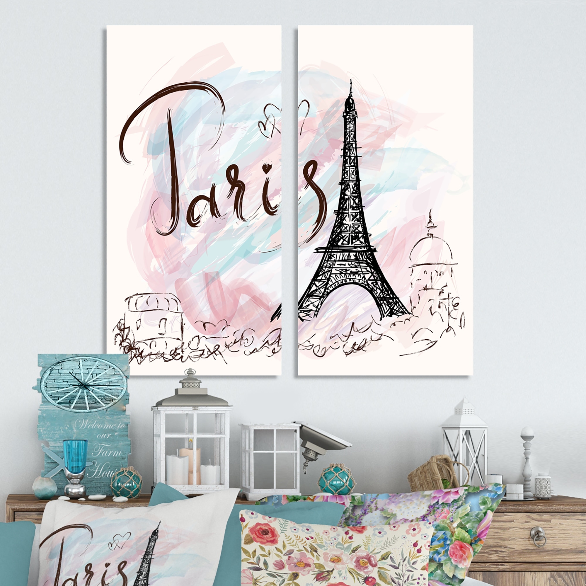 eiffel tower abstract