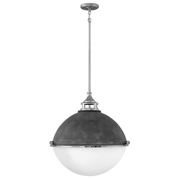 Hinkley Lighting Fletcher 3 Light 22" Wide Pendant with Etched Opal ...