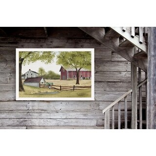 TrendyDecor4U Farmhouse "The Old Spring House" Framed Print Wall Art by ...