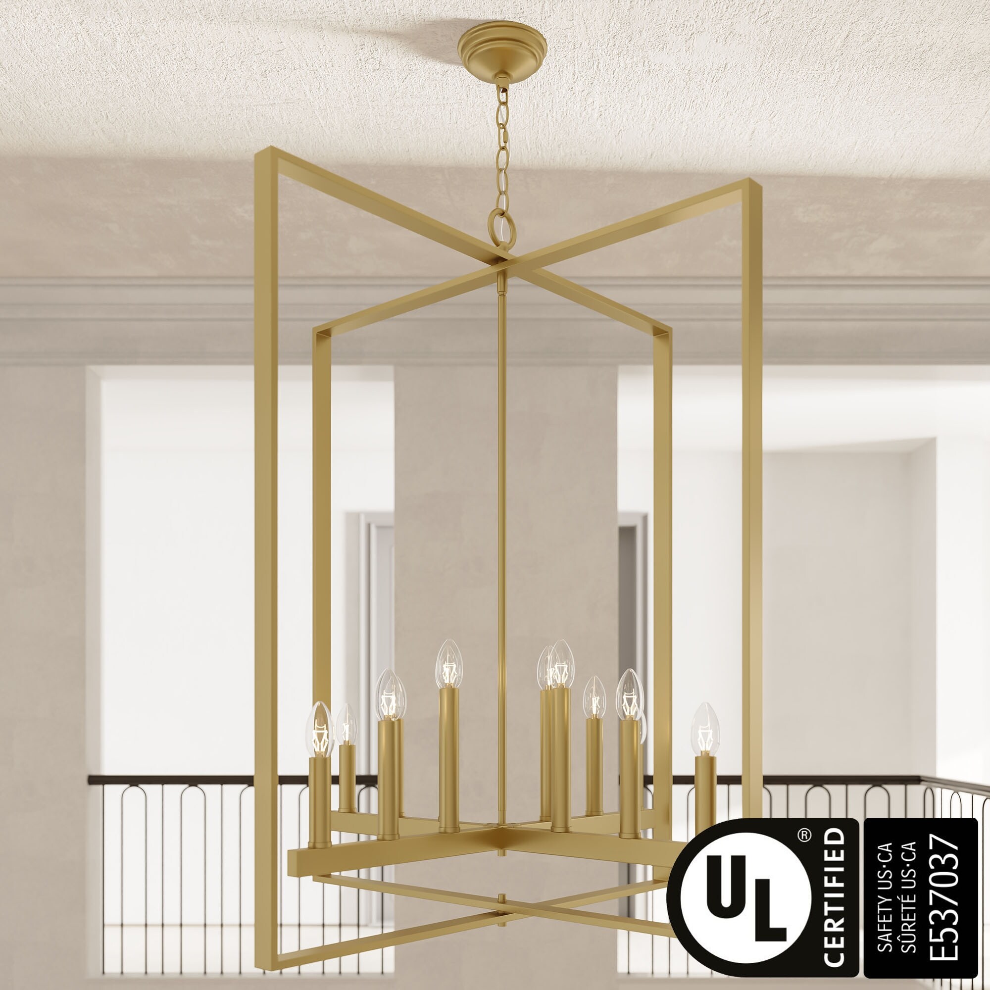 Acroma 12 Lights Dimmable Modern Gold Chandelier - N/A - Bed Bath ...