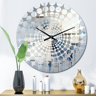 Designart "minimalism moon Fantasy Sci collage" Grey Fantasy Clocks ...