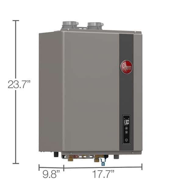 Rheem RTGH-90DVLN-3 Super High Efficiency Condensing Indoor Tankless ...