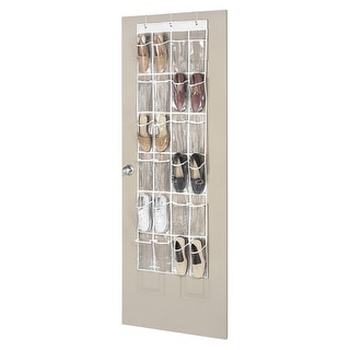 Whitmor 24-Pocket Over-the-Door Shoe Organizer - Clear - Bed Bath ...