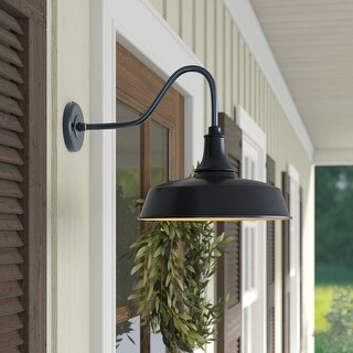 Global Pronex Gunnora Outdoor Barn Light with Dusk to Dawn - Bed Bath ...