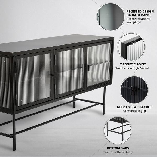 Modern Entertainment Center TV Stand with Enclosed Storage - Bed Bath ...