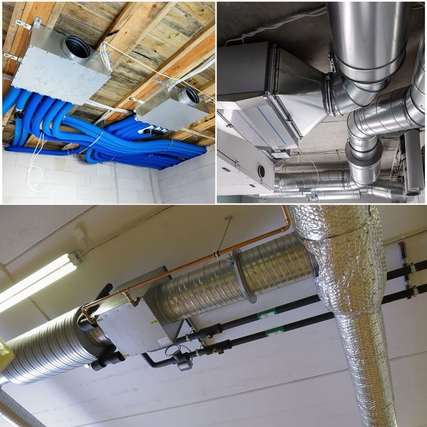 Duct Connector Flange Metal Exhaust Duct Mounting Plate with Screws ...