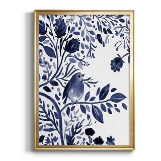 Indigo Song I Premium Framed Print - Ready to Hang - Bed Bath & Beyond ...