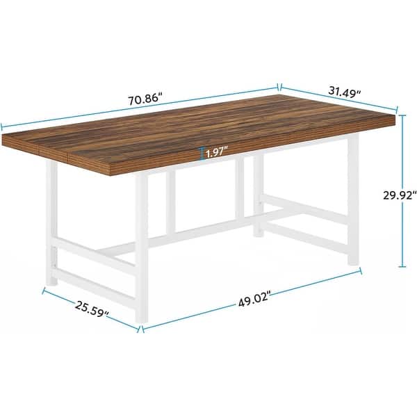 6FT Conference Table for Office, 70.86L * 31.49 W inches Meeting Table ...