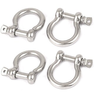 Ships Vessels Fittings Tool Stainless Steel Wire Rope Bow Shackle 4pcs ...