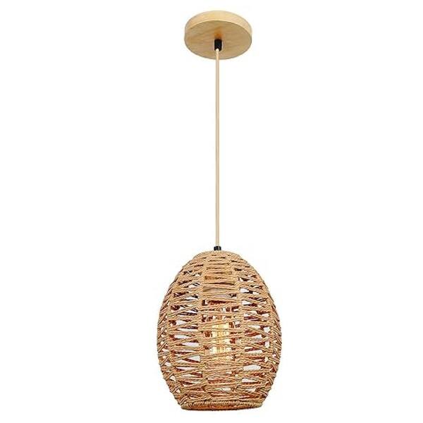 Modern pendant lights Multicolor chandelier light Natural Fibers ...