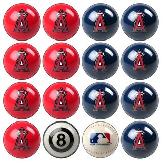 MLB Los Angeles Angels of Anaheim Baseball Billiard Balls Complete Set ...