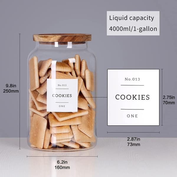 Large Glass Cookie jar with Airtight lids - Bed Bath & Beyond - 39915289