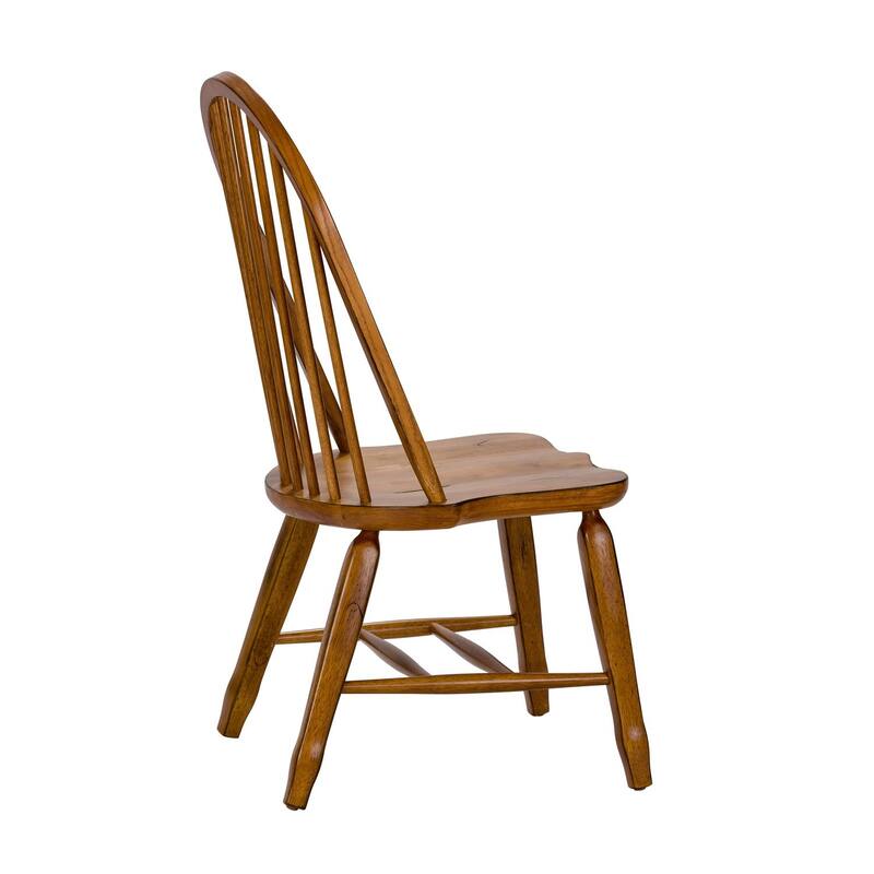 Treasures Rustic Oak Bow Back Dining Chair (Set of 2) - Overstock ...