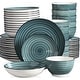 vancasso Bonbon Stoneware Handpainted Spirals Pattern Dinnerware Set - Bed Bath & Beyond - 33832585