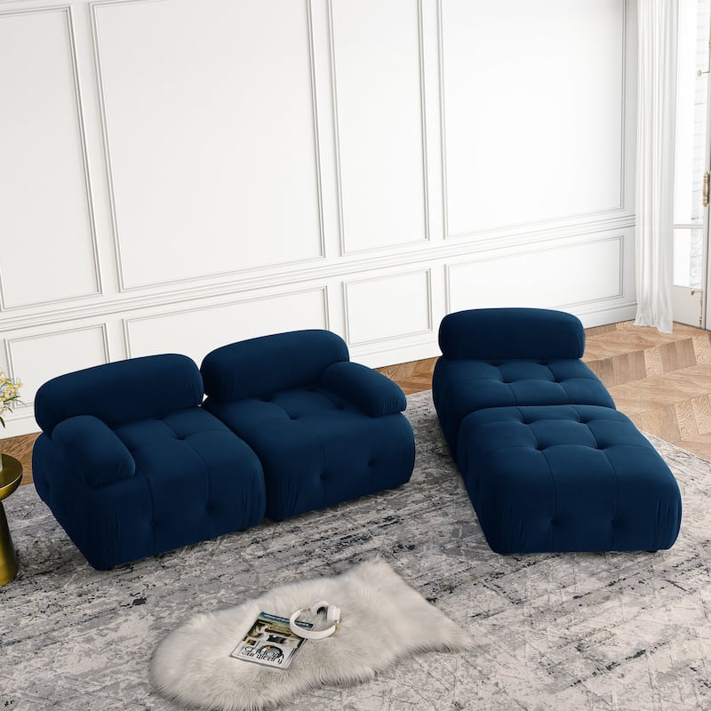 Mid Century Modern Accent Sofa Living Room Sofa 4 Seater Sofa Set