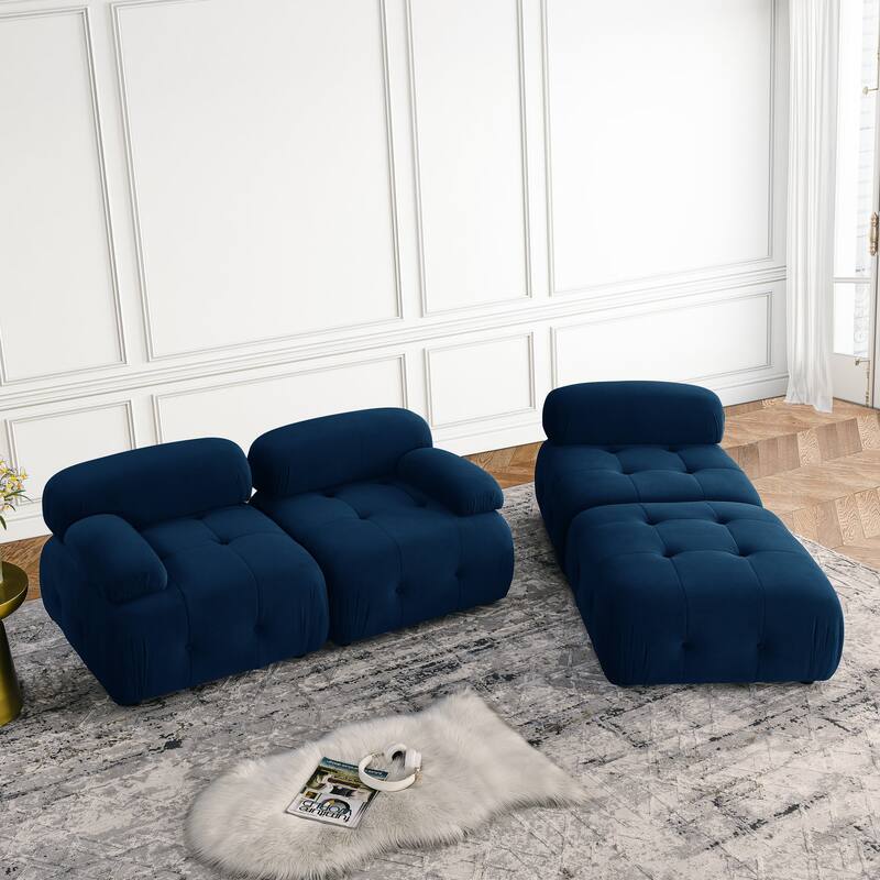 Mid Century Modern Accent Sofa Living Room Sofa 4 Seater Sofa Set