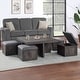 Moseberg Coffee Table with Storage Stools - Bed Bath & Beyond - 37457674