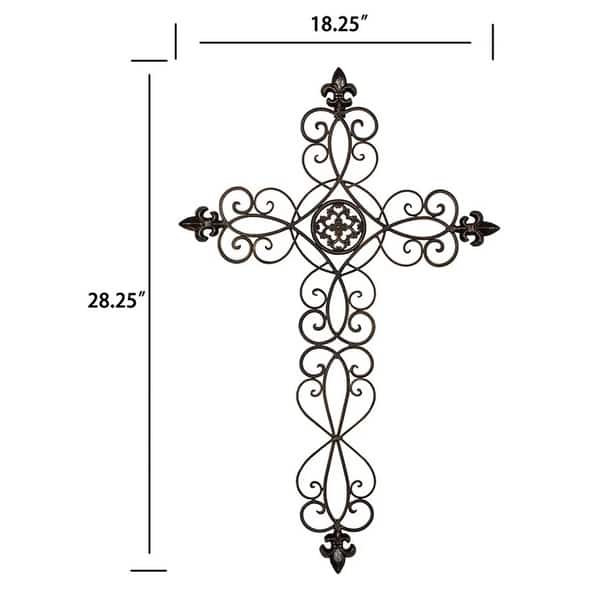 Metal Cross Wall Art Decor Metal Art - Bed Bath & Beyond - 36208466
