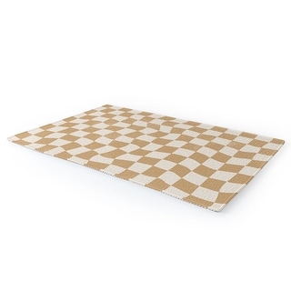 Avenie Warped Checkerboard Tan Area Rug - Bed Bath & Beyond - 40124379
