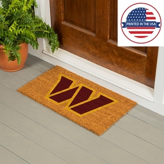 Coir Door Mat, 16"x 28", Washington Commanders - 28" x 16" - Bed Bath ...